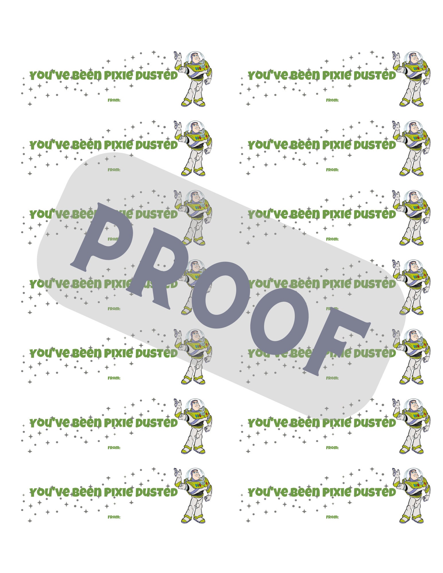 Pixie Dust Tags/cruise FE Stickers - Etsy