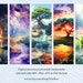 10 Trees Printable Bookmarks Digital Download JPG Bookmark Sheets PNG ...