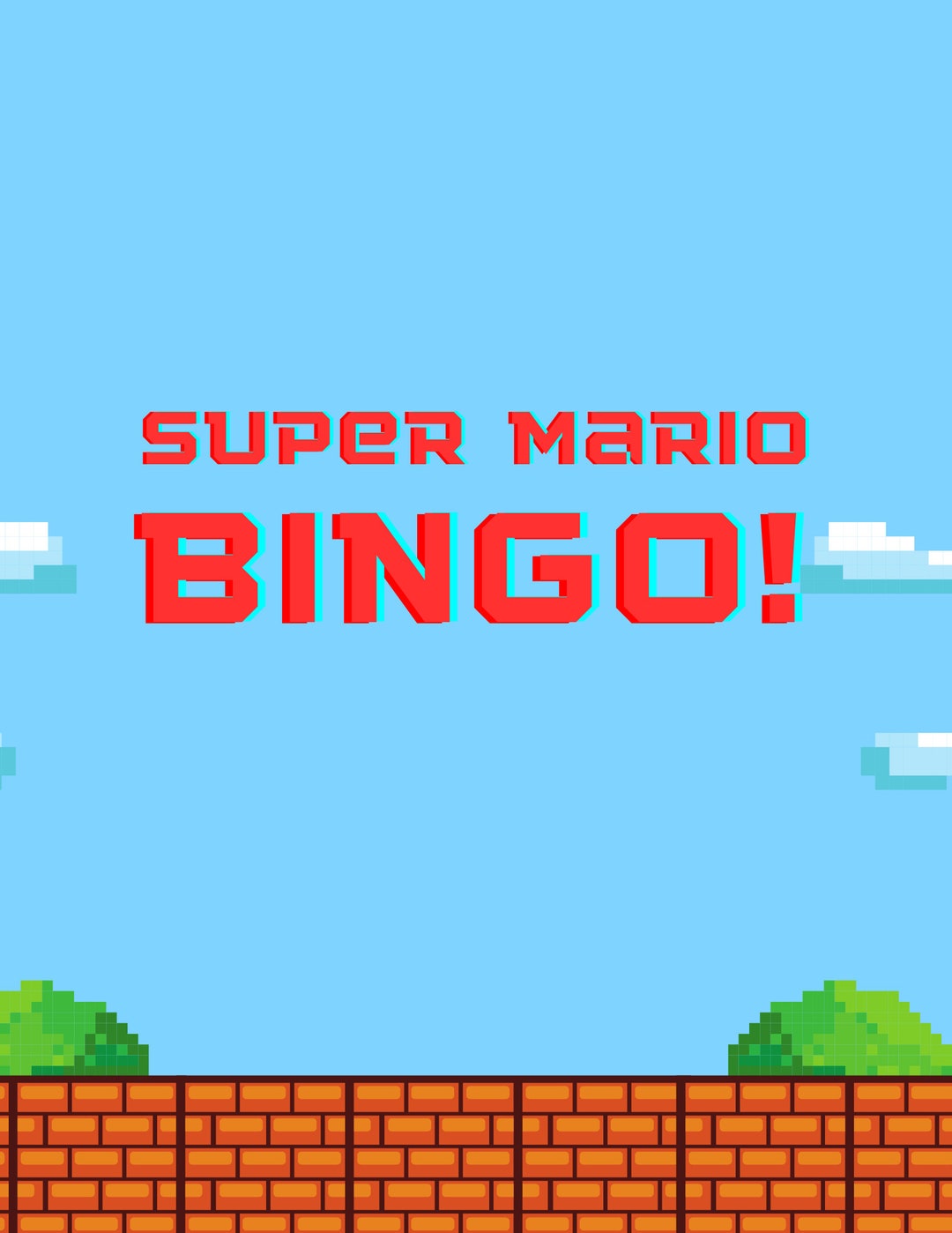 Super Mario BINGO! - Etsy
