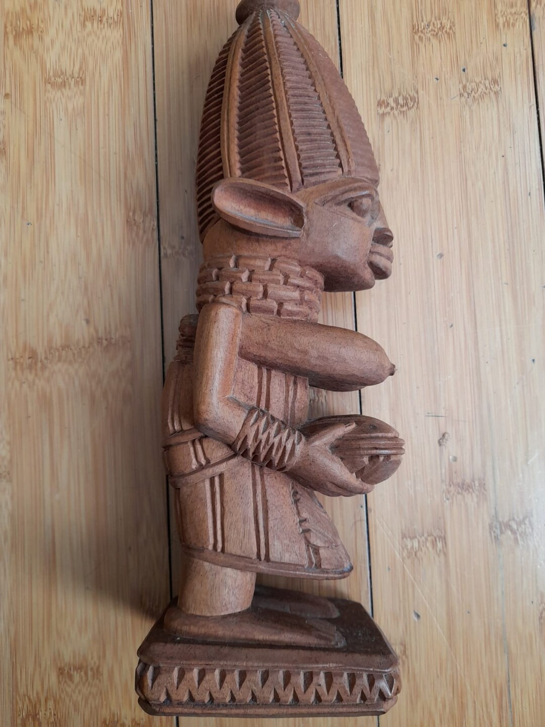 Hand Carved Wooden Figure by Dejo Fakeye - Etsy