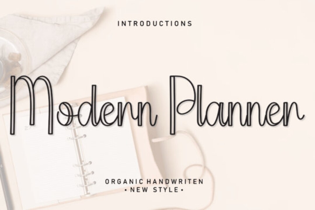 Modern Planner Font, Calligraphy Font Bundle, Creative Fonts Bundle ...