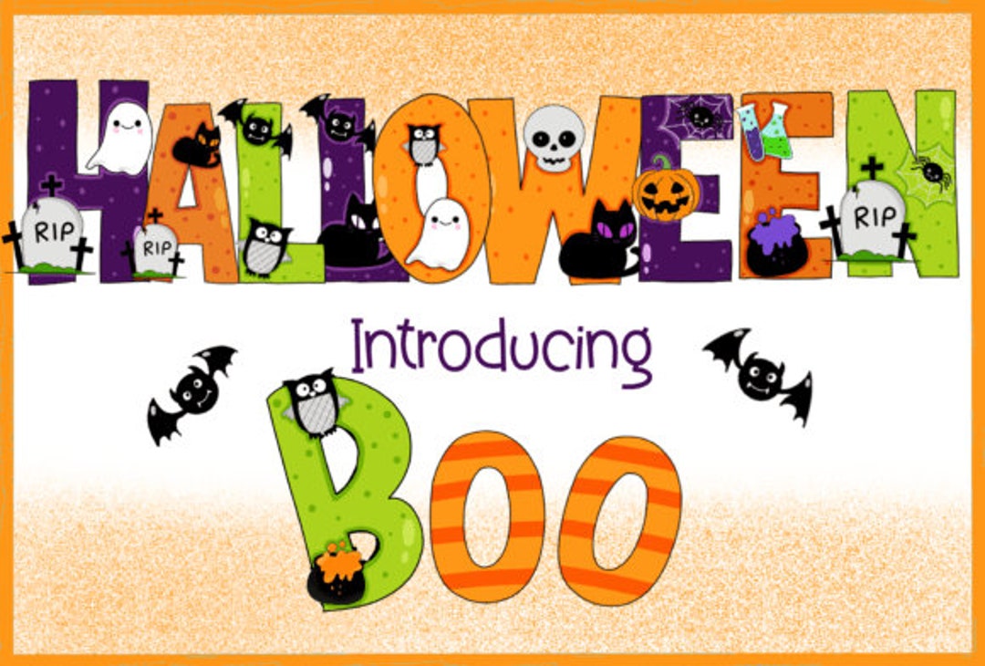 Halloween Boo Font, Canva Fonts, Fonts for Cricut, the Digital Infinity ...