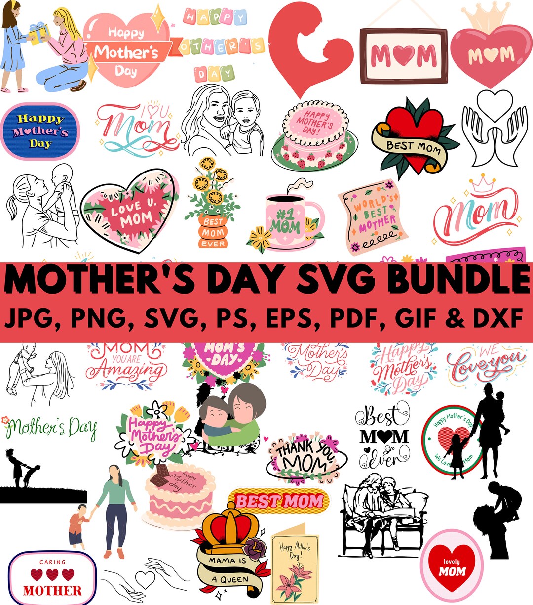 2024 Mother's Day Mega SVG Bundle, Mama Day Special, Happy Mother's Day ...