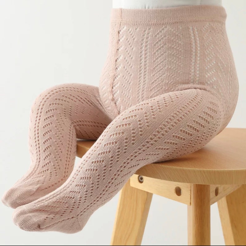 Baby Girl Hollow Out Tights Girls Fall Winter Knit Tights - Etsy