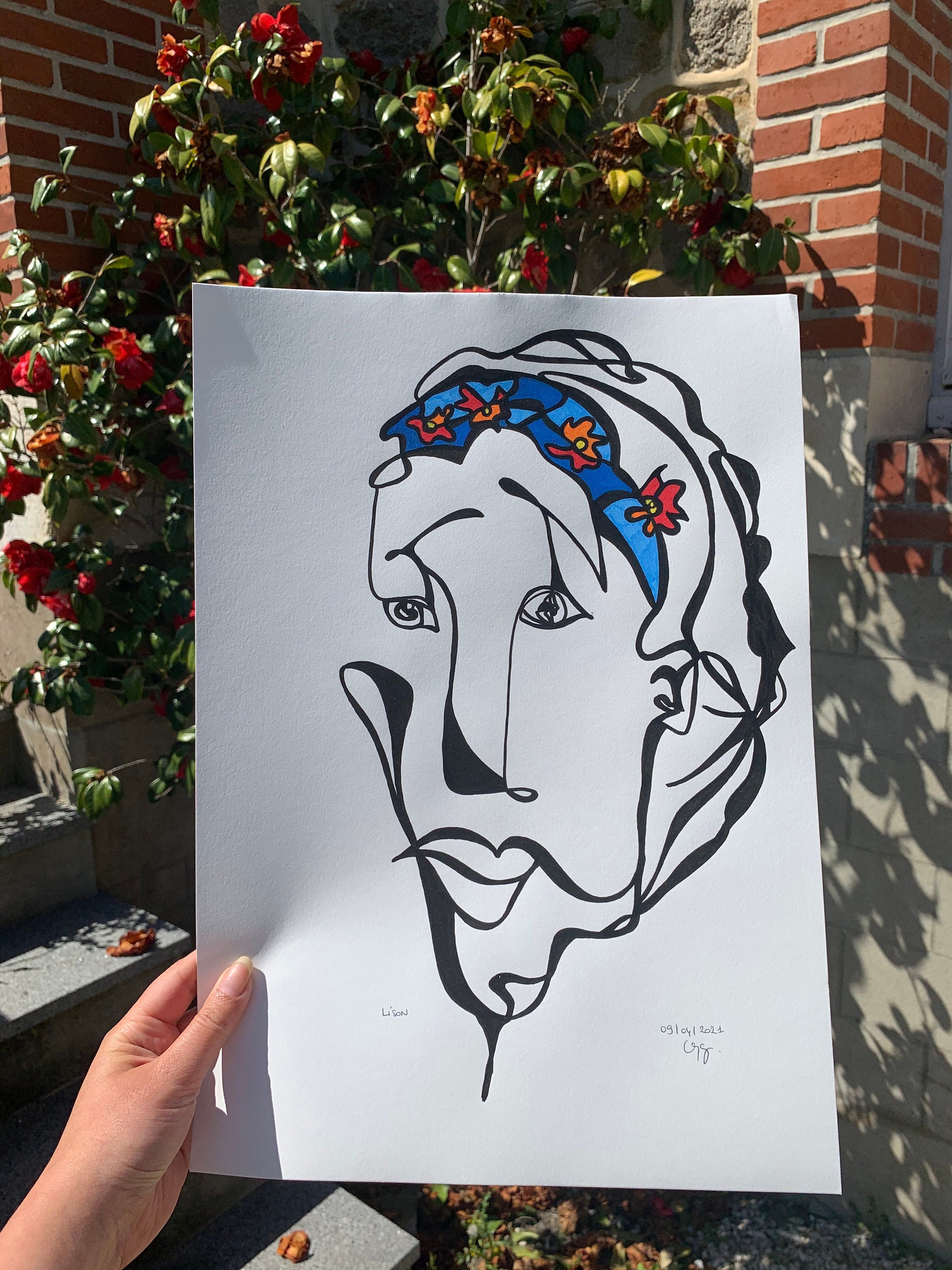 Line Drawing of Posca on A3 Format - Etsy Australia