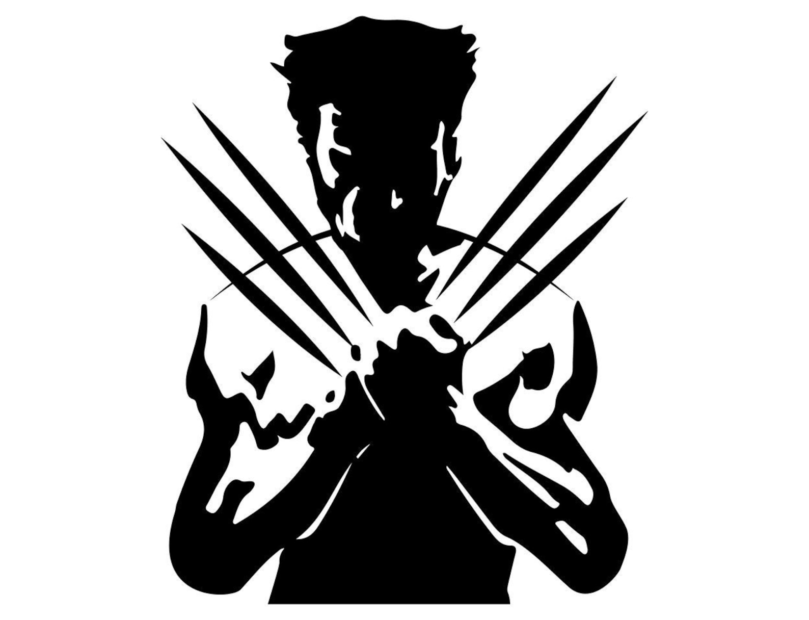 Wolverine Silhouette Svg File Wolverine Clipart Wolverine Svg - Etsy