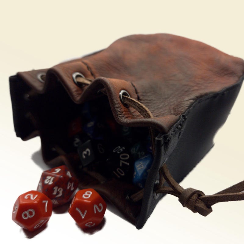 Leather Dice Bag - Etsy