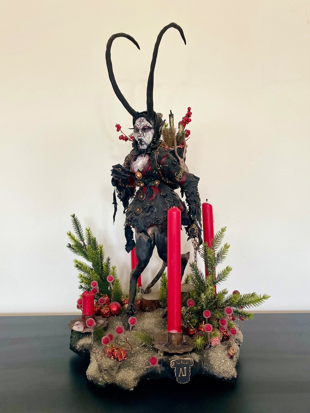 Christmas Elf Advent Wreath Krampus Cult - Etsy