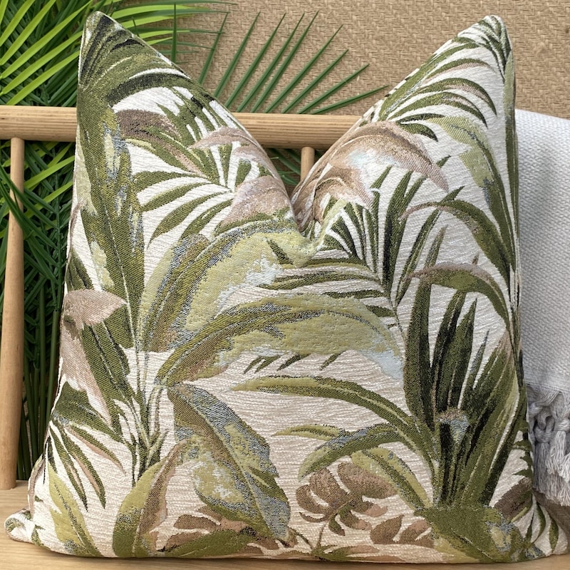 Palm Pillow - Etsy