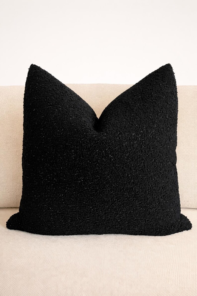 Beige Super Soft Boucle Pillow Cover, Puffy Boucle Pillow Cushion ...
