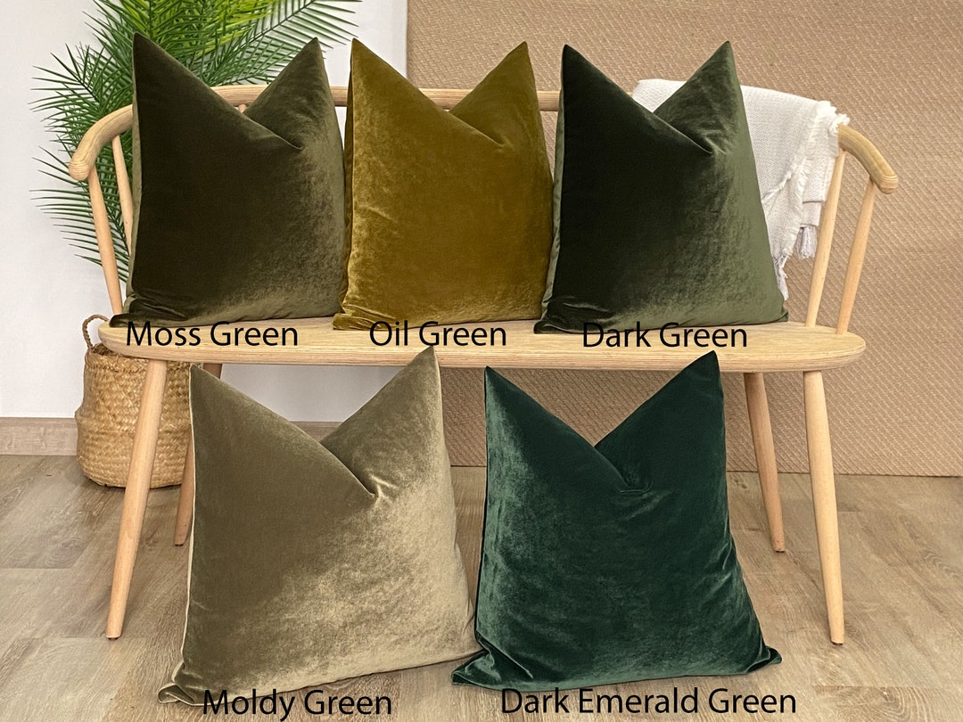 Matte Velvet Pillow Cover, Comfortable Soft Velvet Pillows, Decorative ...