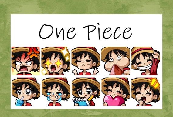 Twitch Emote Luffy Anime Twitch Emote Stream Emote Chibi - Etsy UK
