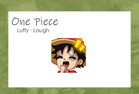 Twitch emote Luffy Anime twitch emote stream emote chibi - Etsy France