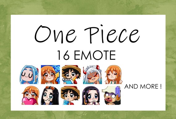 16 Twitch Emote Luffy Anime Twitch Emote Stream Emote Chibi - Etsy