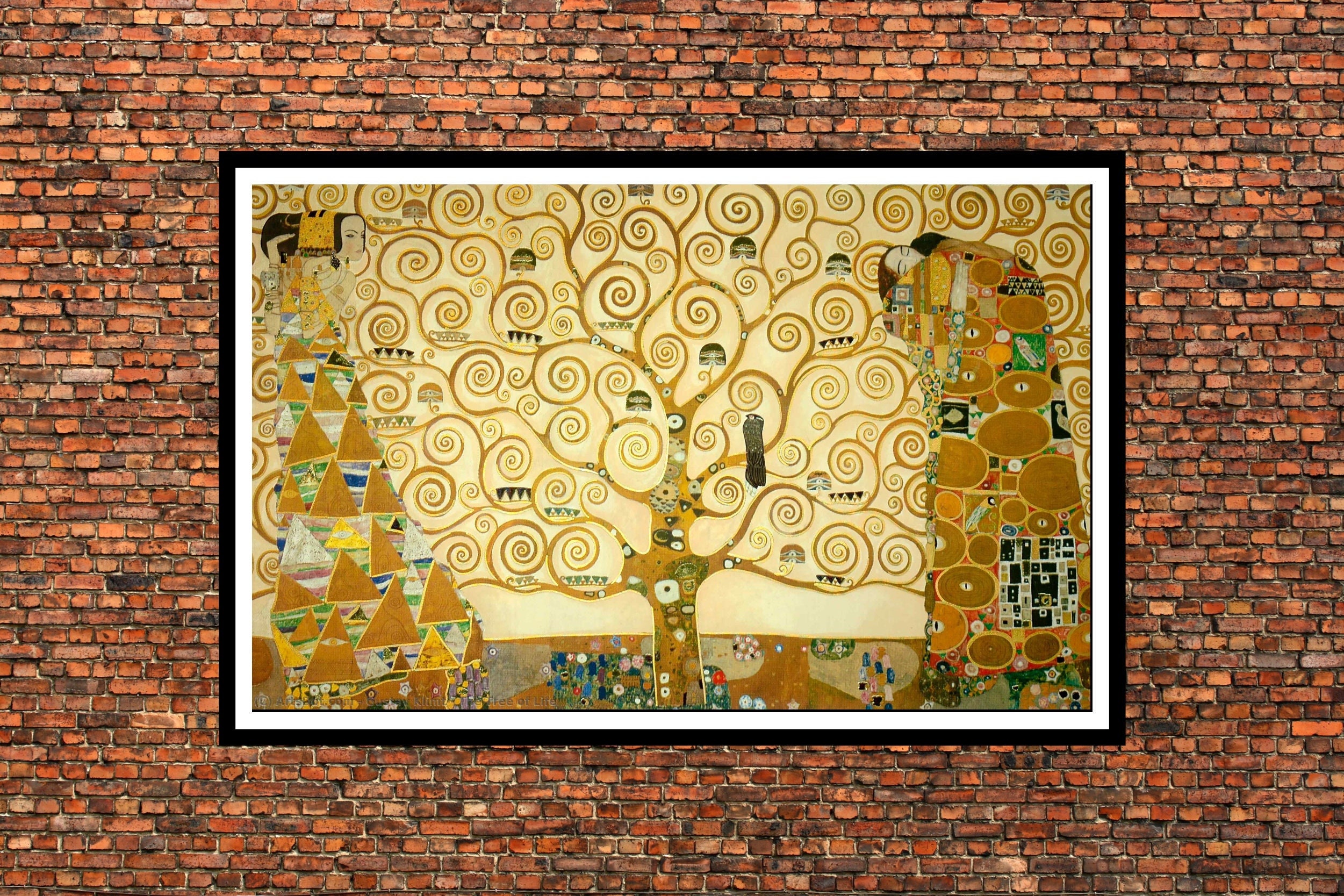 Gustav Klimt Art Print the Tree of Life the Hug Poster, Nouveau ...