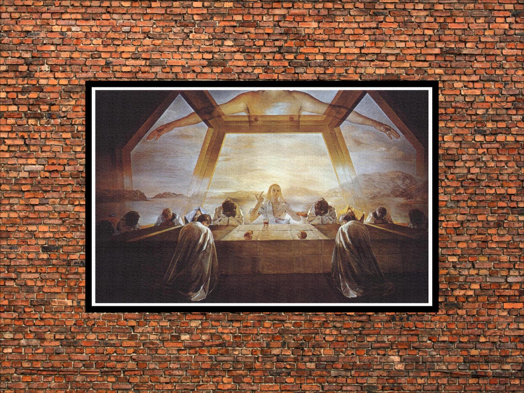 Salvador Dali, the Last Supper, Surreal Canvas Art - Etsy