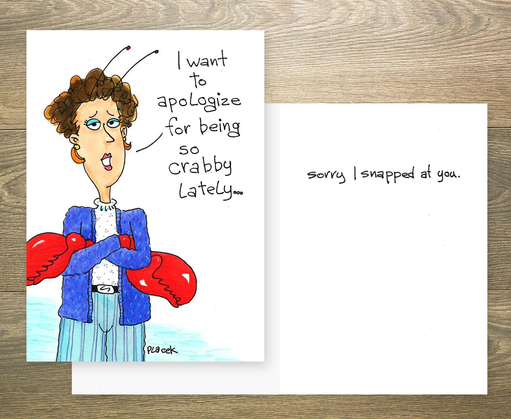 Humorous Apology Card - Etsy