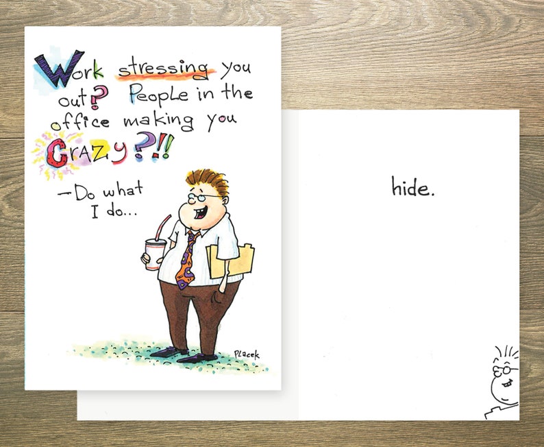 Humorous Greeting Card/office - Etsy