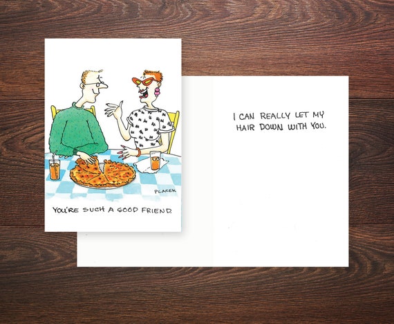 Humorous Greeting Card for a Friend - Etsy