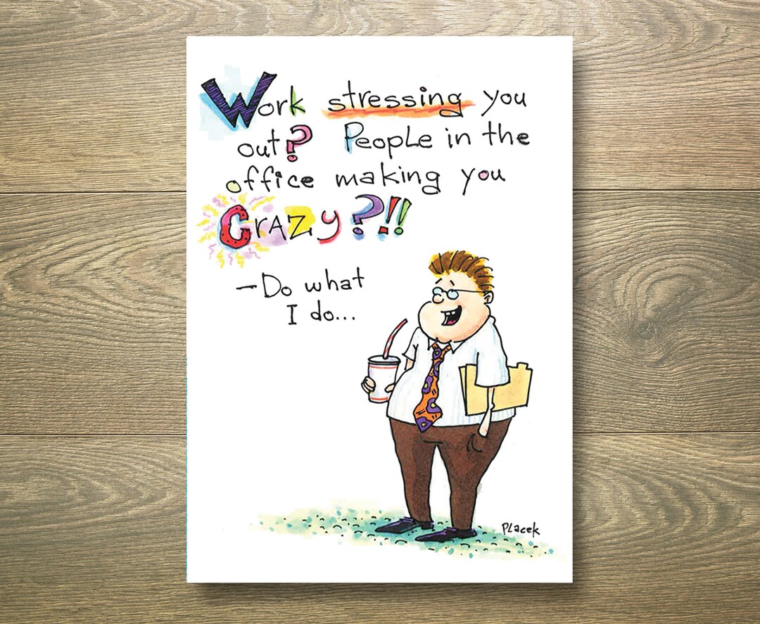 Humorous Greeting Card/office - Etsy