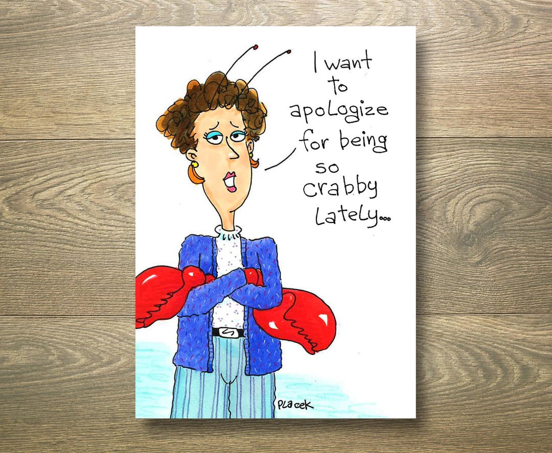Humorous Apology Card - Etsy