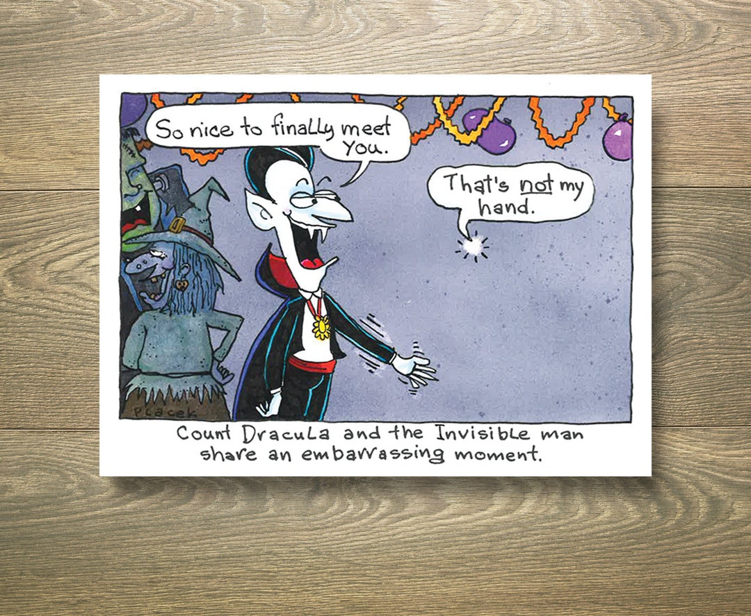 Humorous Halloween Card - Etsy