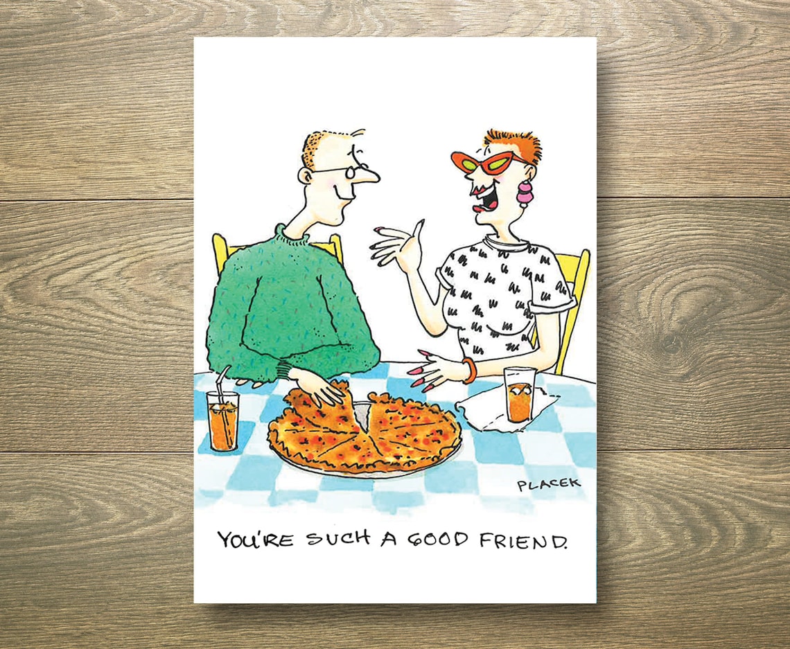 Humorous Greeting Card for a Friend - Etsy