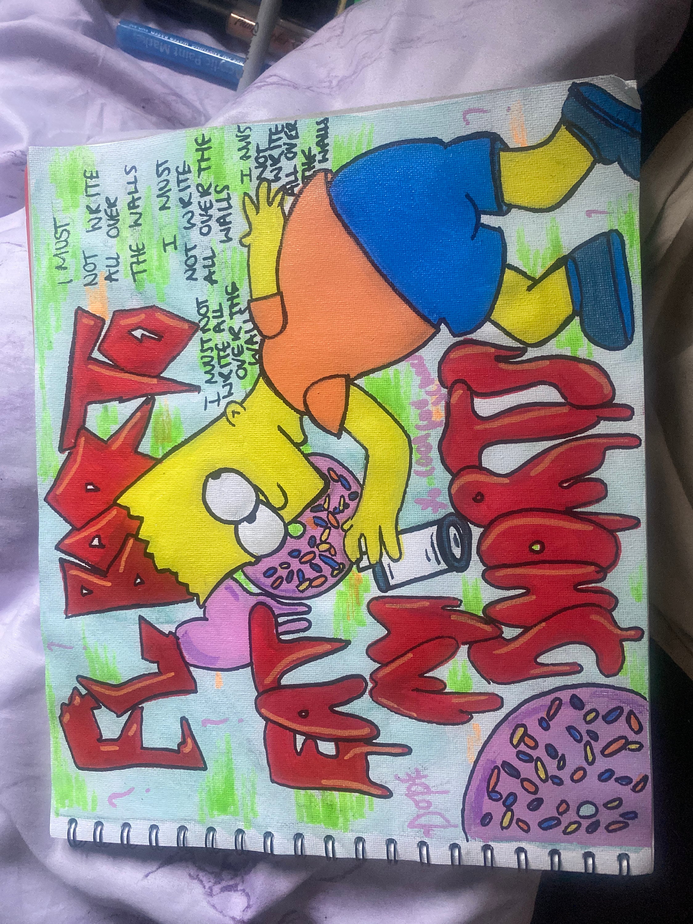Bart Simpson Poster - Etsy