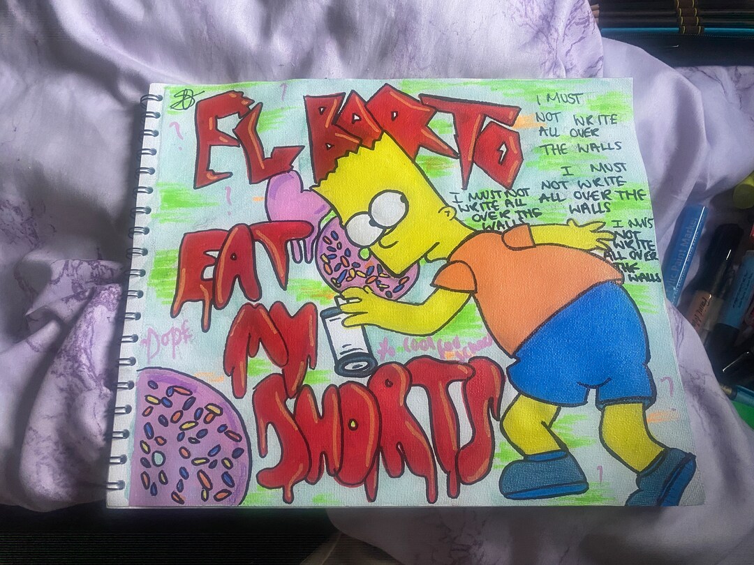 Bart Simpson Poster Etsy