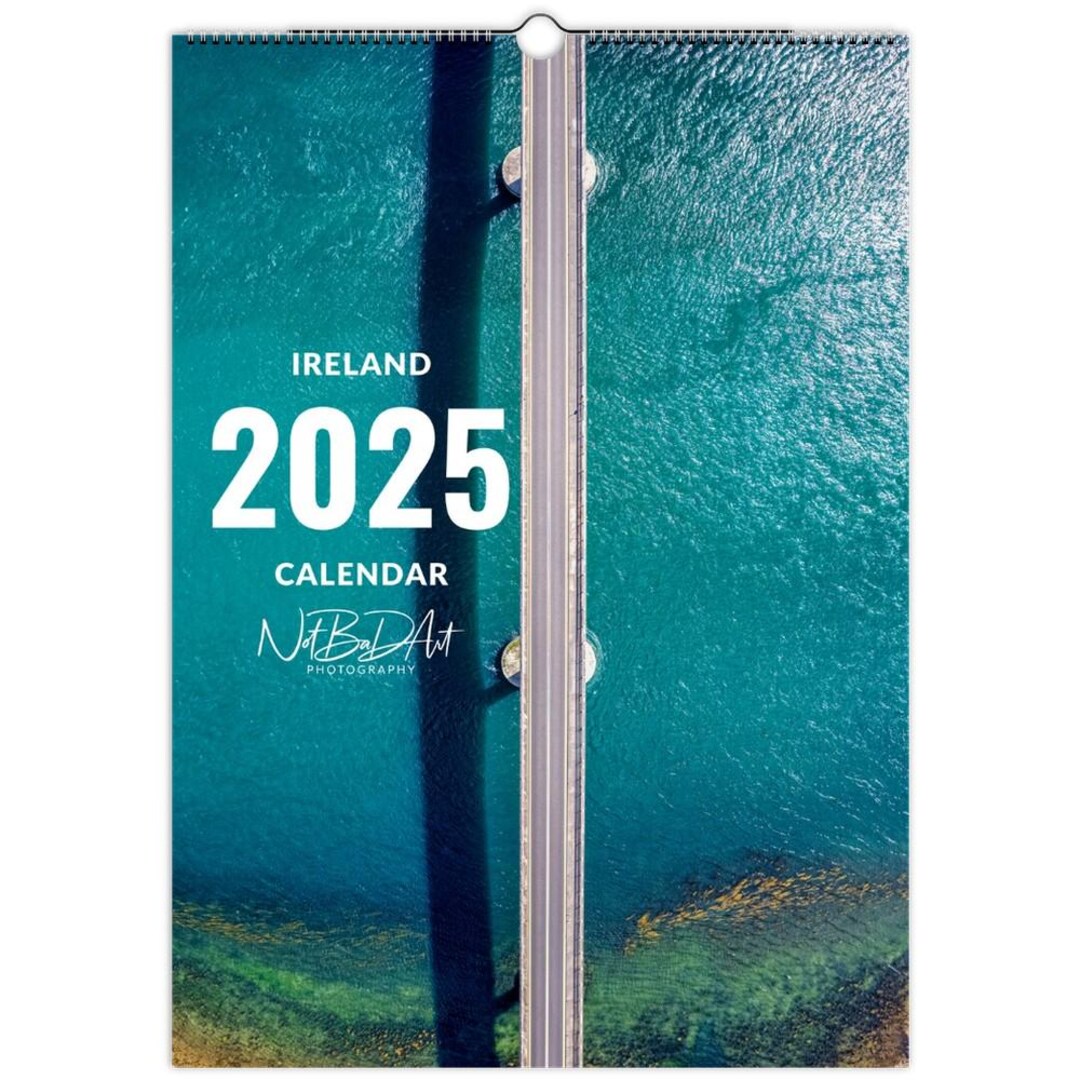 Ireland 2025 Calendar Designed by Notbadart in Ireland A3/A4 Wall ...
