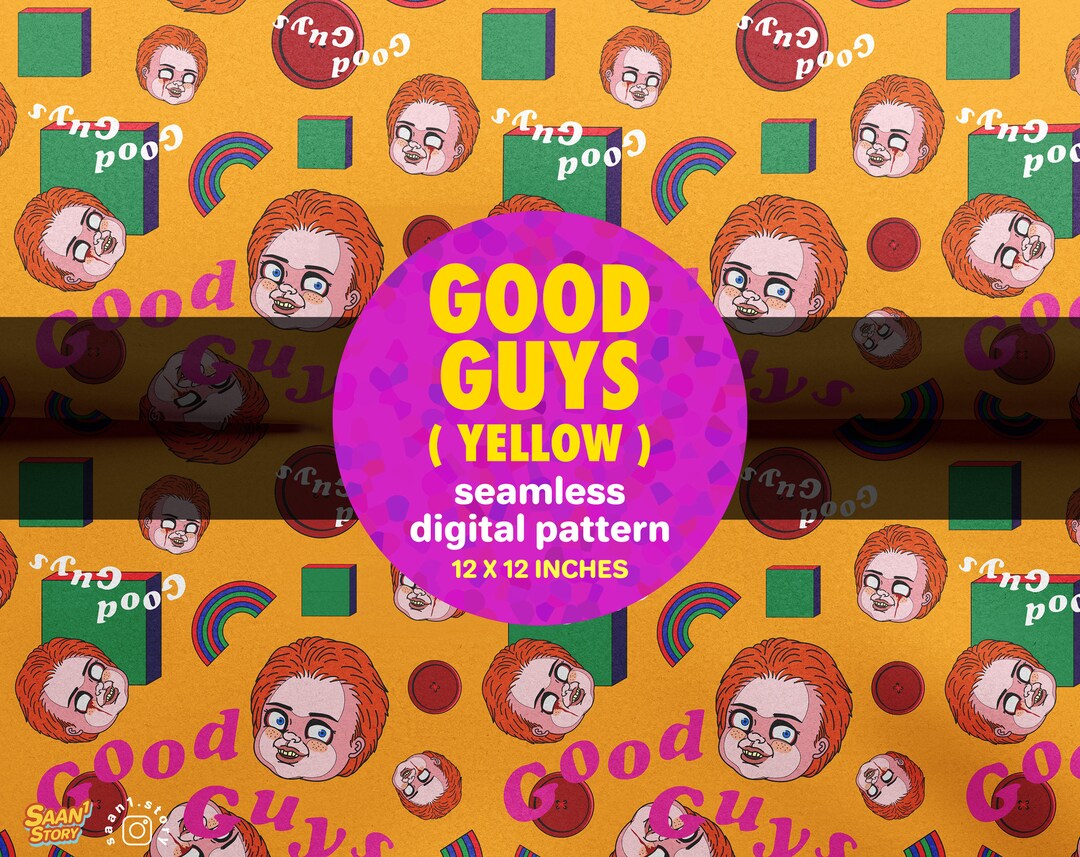 Chucky Seamless Pattern: Spooky Halloween Digital Print (instant ...