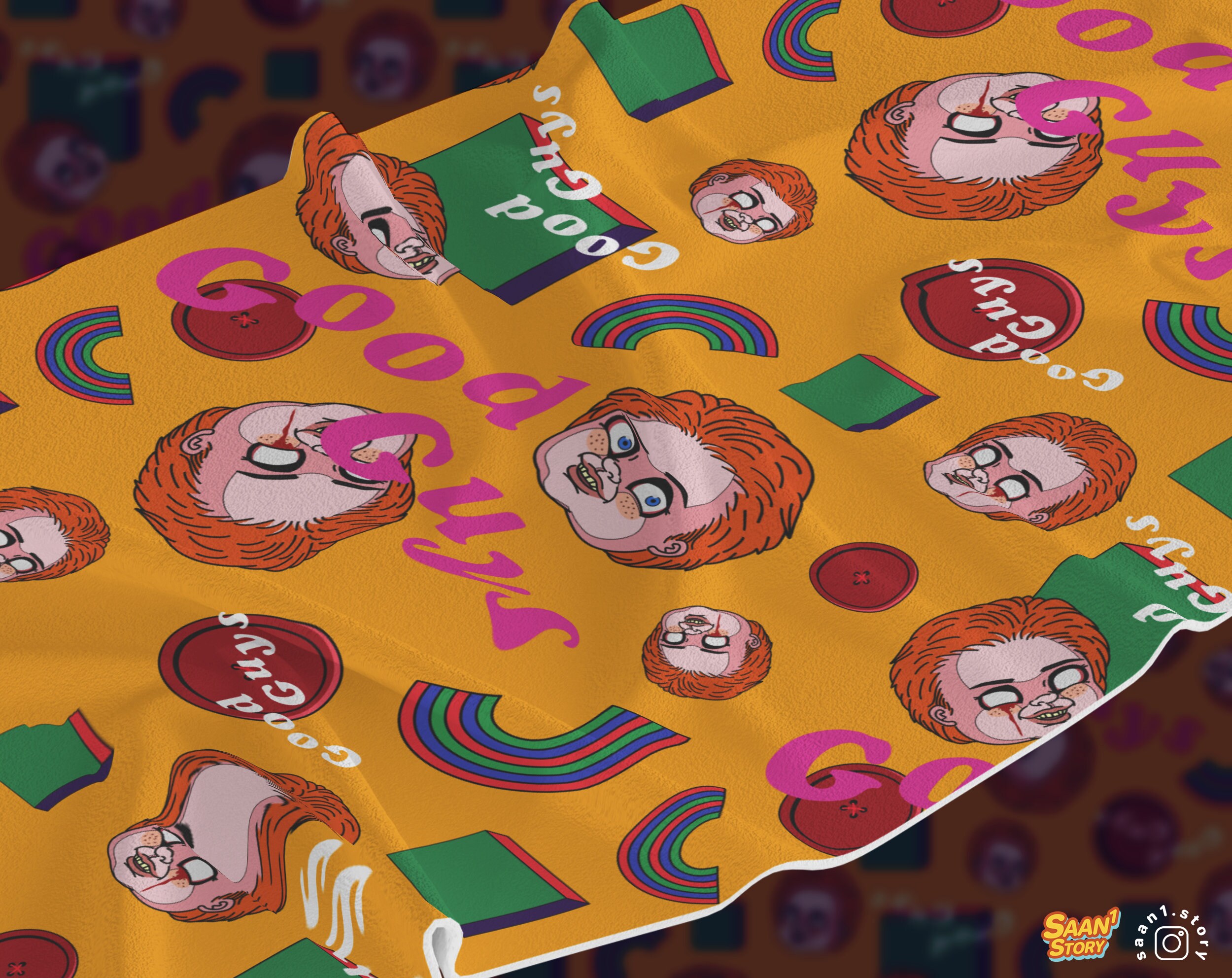 Good Guys Chucky Seamless Pattern Halloween - Etsy