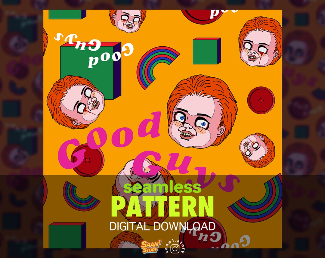 Good Guys Chucky Seamless Pattern Halloween - Etsy