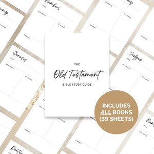 Printable Bible Study Guide | Minimalist Template | Instant Download ...