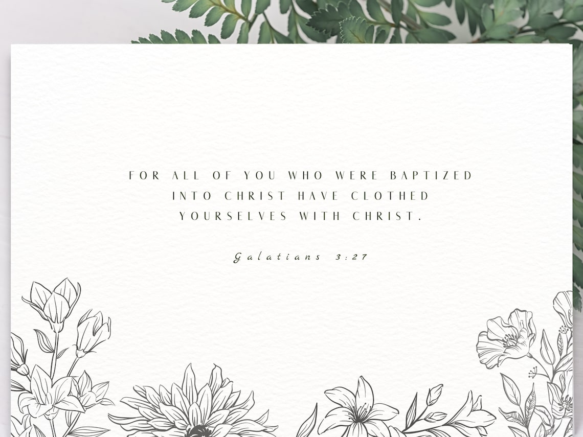 Printable Baptism Card | Christian Gift, Printable PDF, Customizable - Etsy