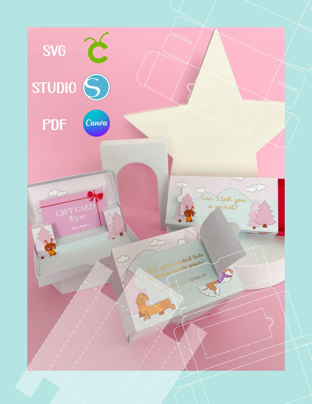SECRET WISH BOX, Collection of Boxes With Customizable Secret Message ...