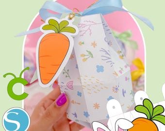 Easter Box Template PDF and Silhouette Studio - Etsy