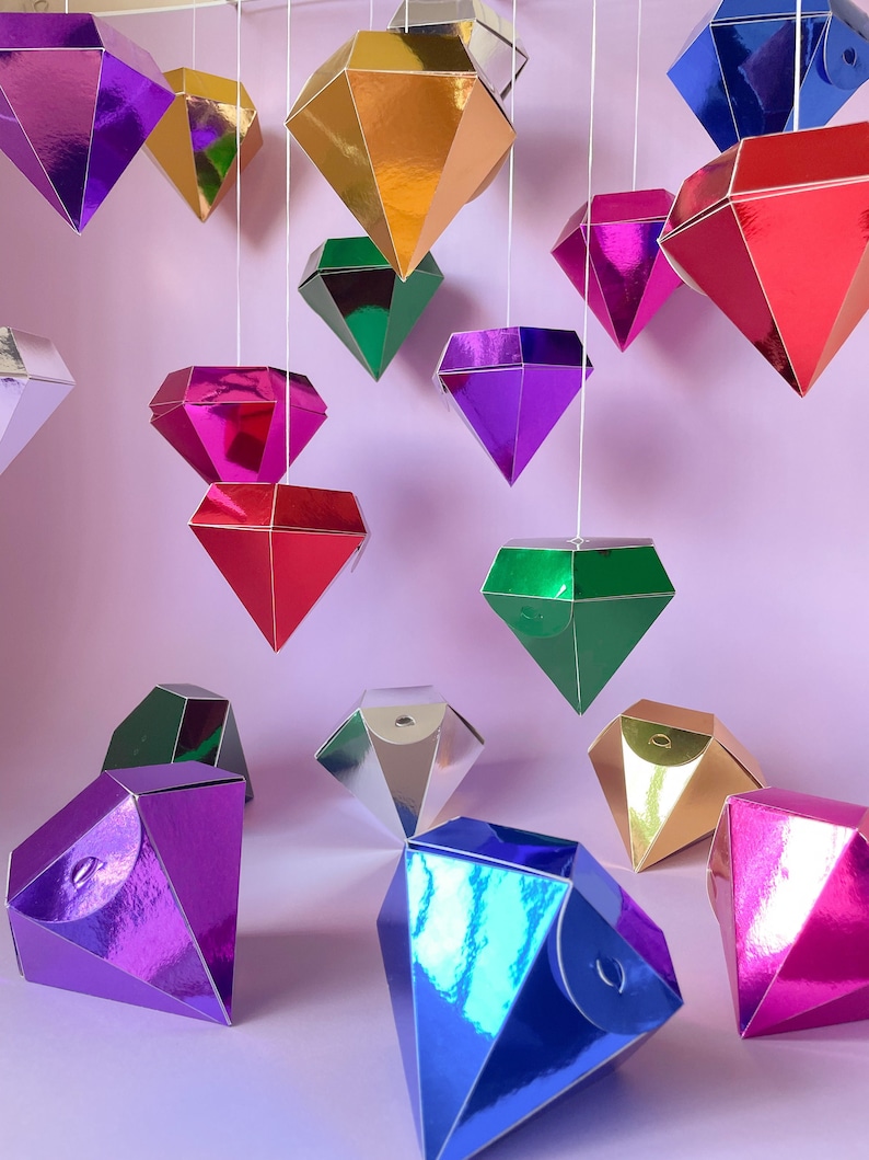 Diamond Box Template - Etsy