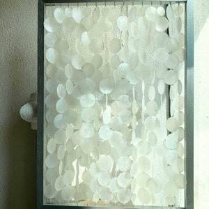 Natural Capiz Shell Framed Wall Decor - Etsy