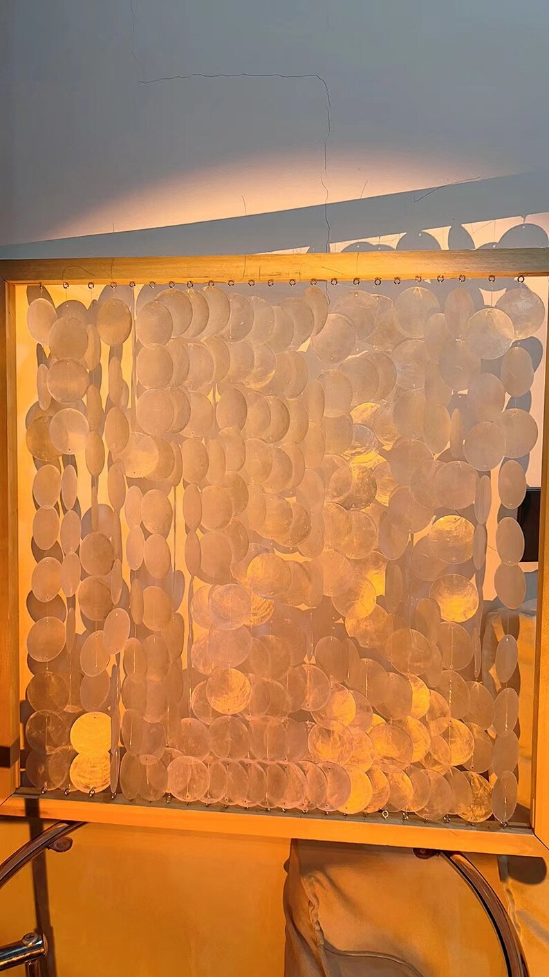 Natural Capiz Shell Framed Wall Decor - Etsy