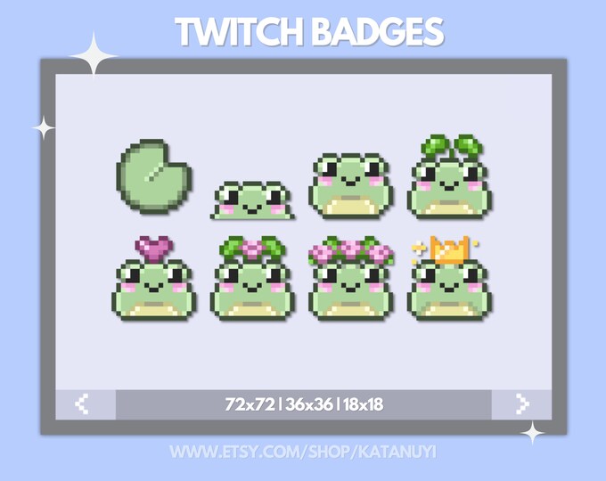 Pixel Peepo Sub/bit Badges - Etsy Canada