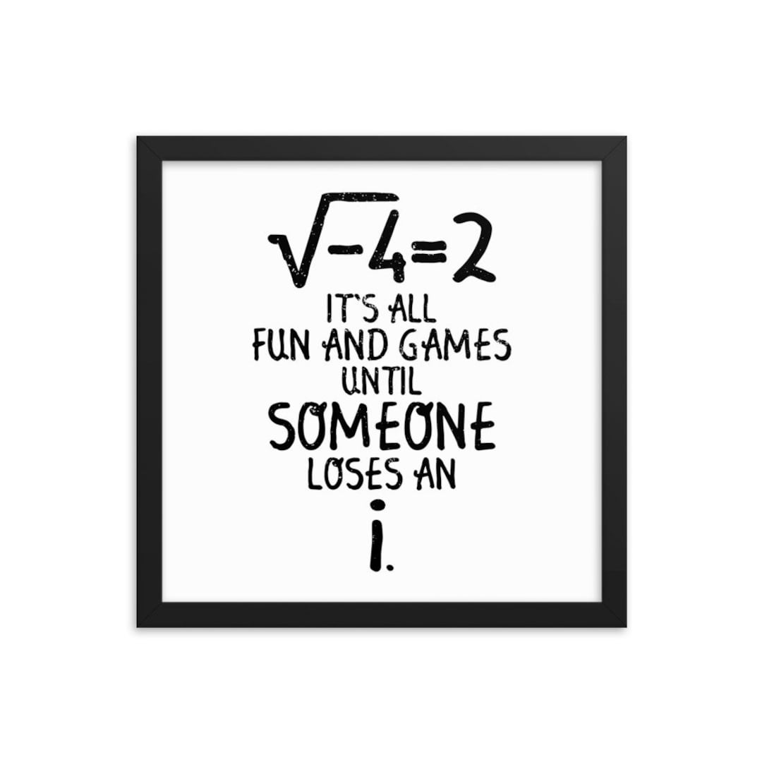 Funny Maths Gifts Math Teacher Poster - Etsy