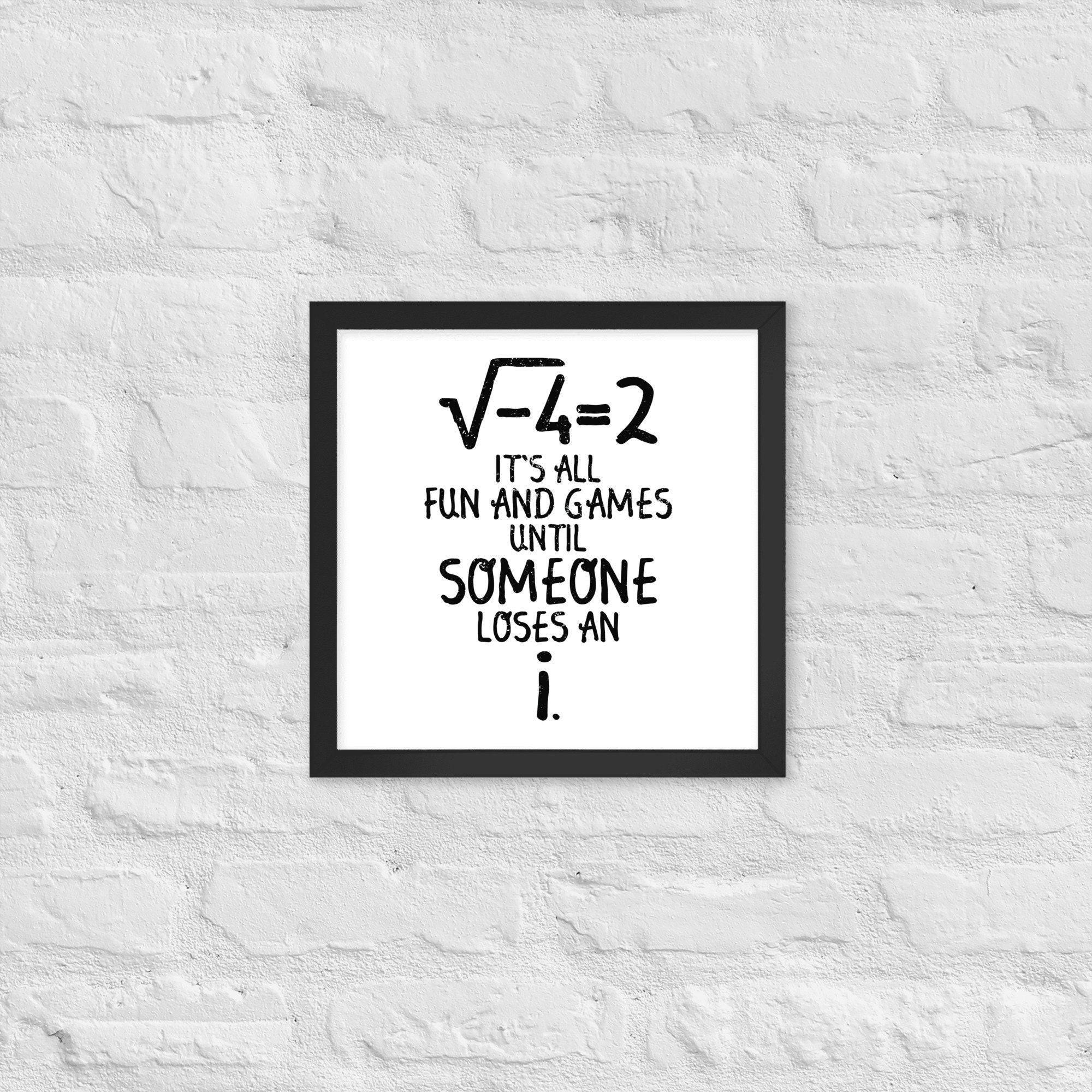 Funny Maths Gifts Math Teacher Poster - Etsy
