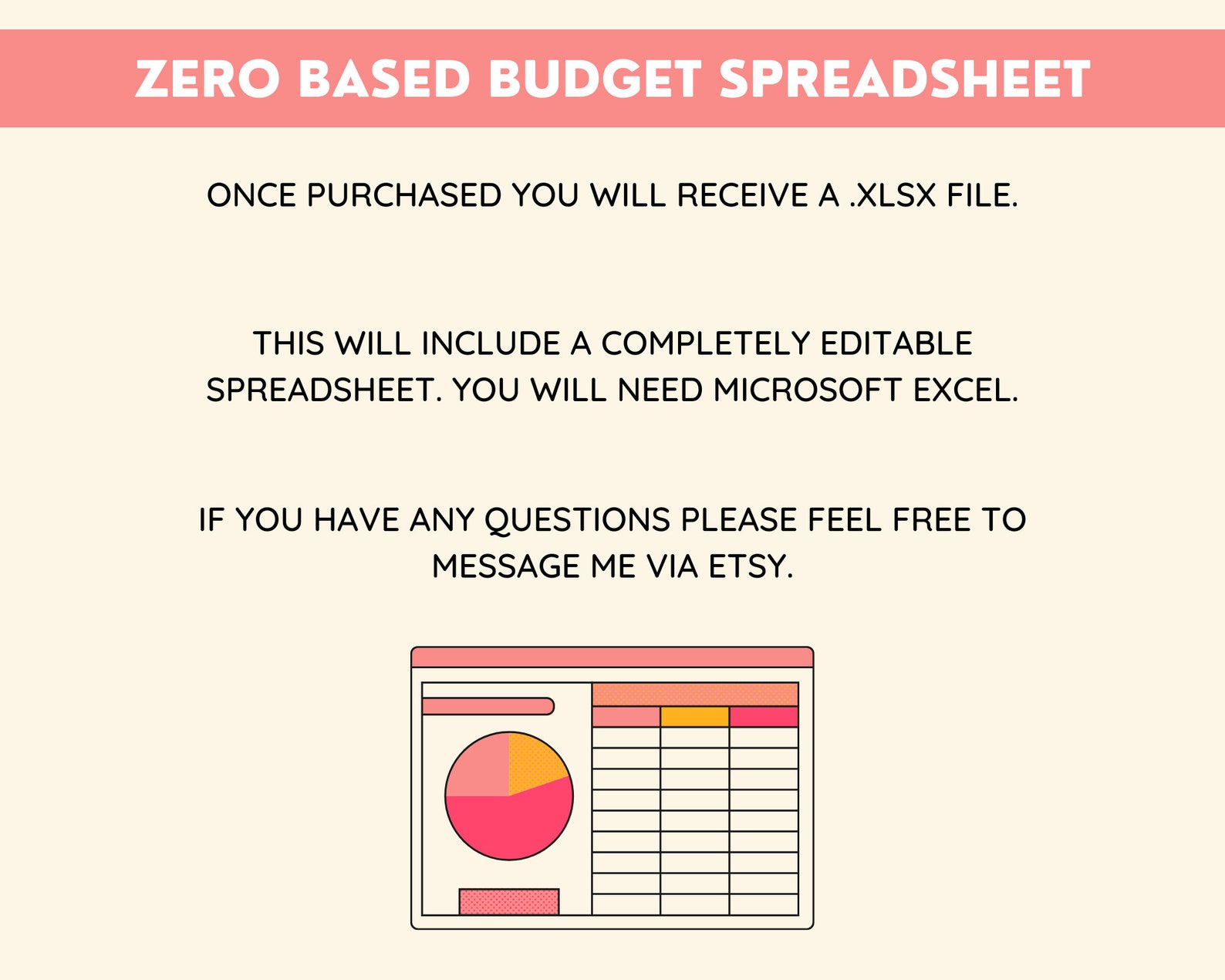 Zero Based Budget Spreadsheet, Microsoft Excel, Personal Finance ...