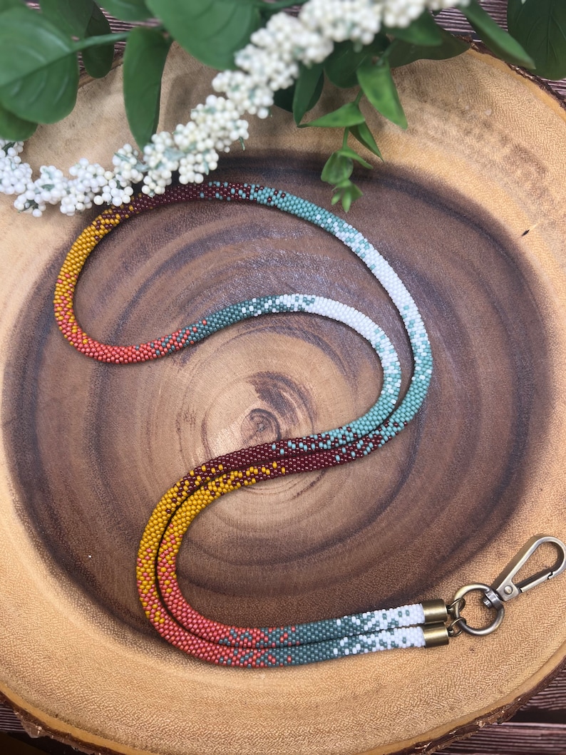 Beaded Lanyard - Etsy