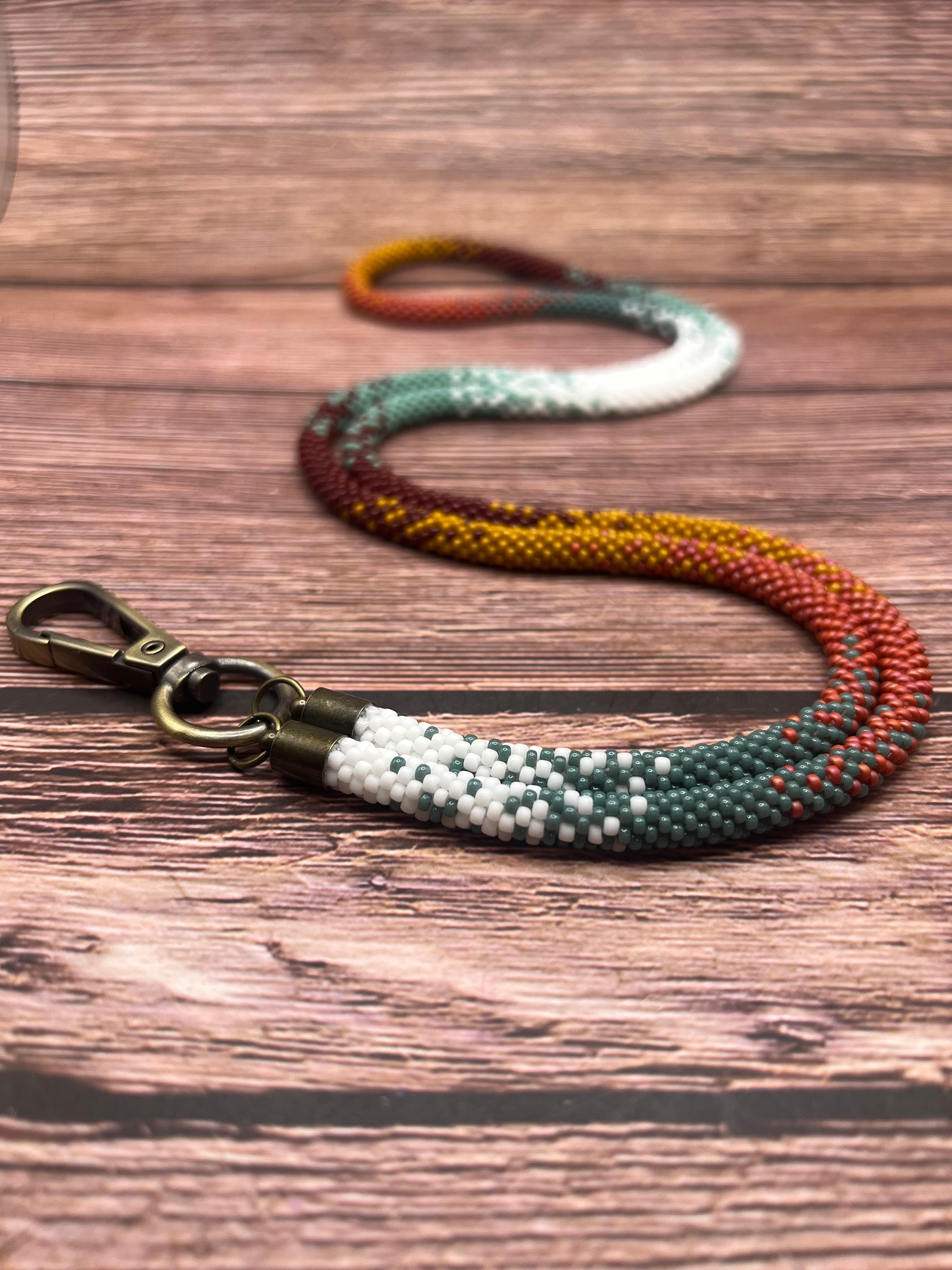 Beaded Lanyard - Etsy