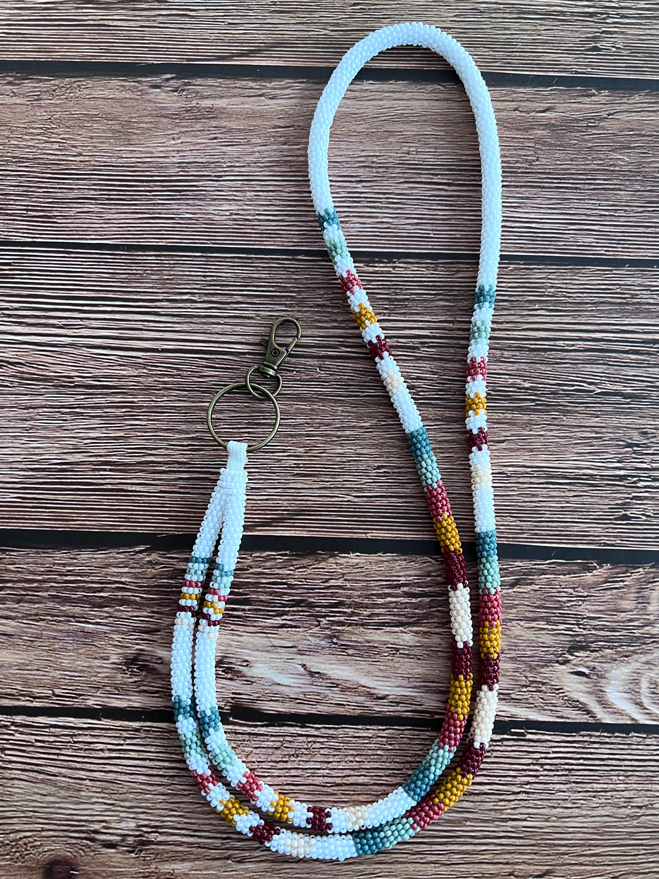 Beaded Lanyard - Etsy