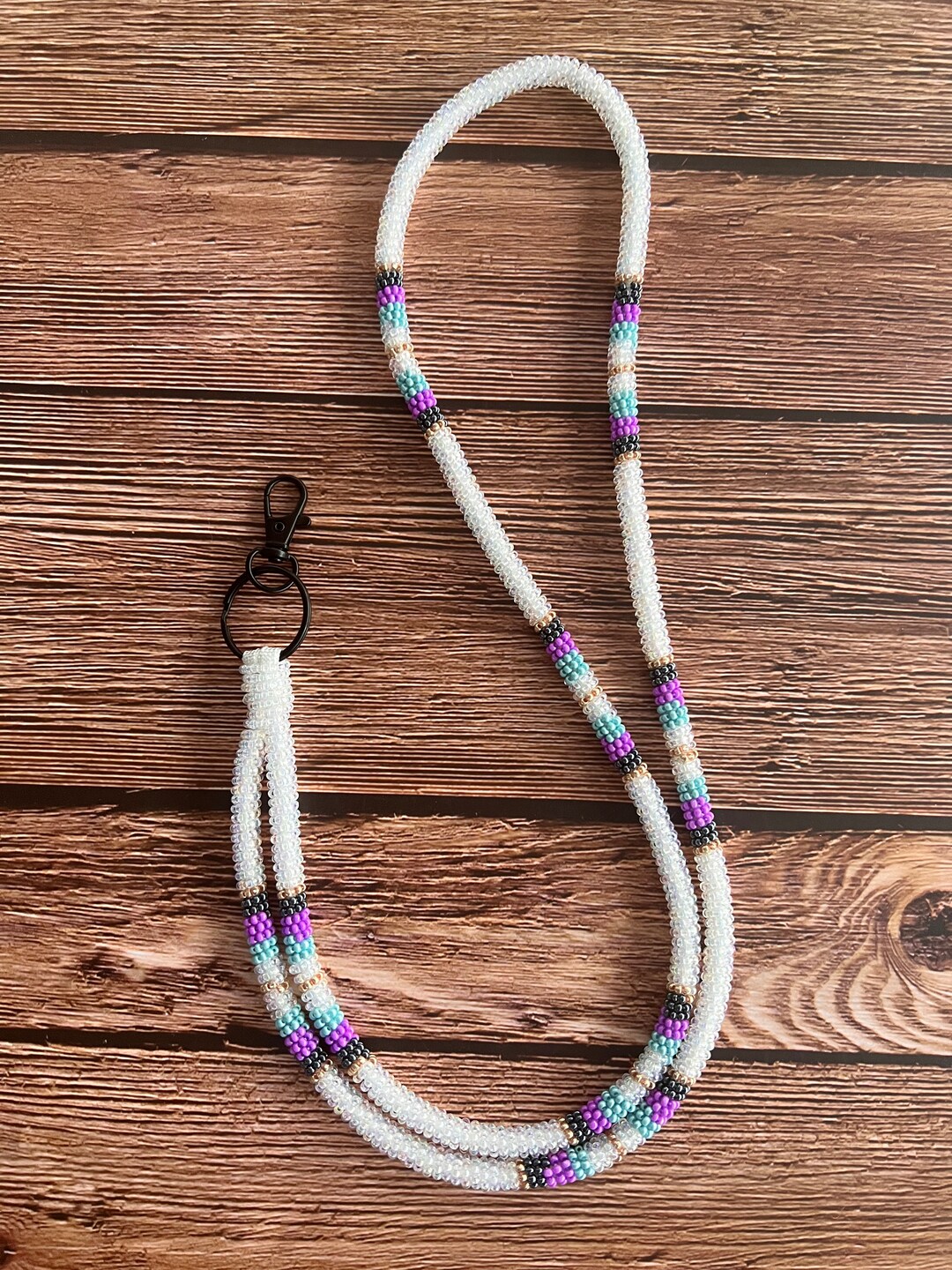 Beaded Lanyard - Etsy