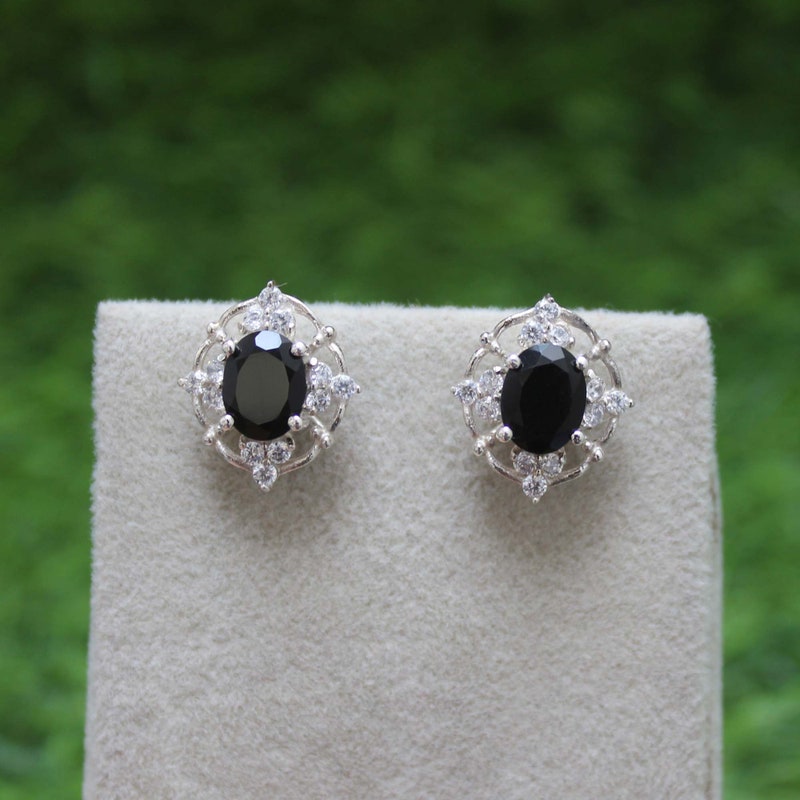 Black Onyx Earrings - Etsy
