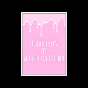 UNC Chapel Hill Pink Printable Posters for Dorm Room - Etsy
